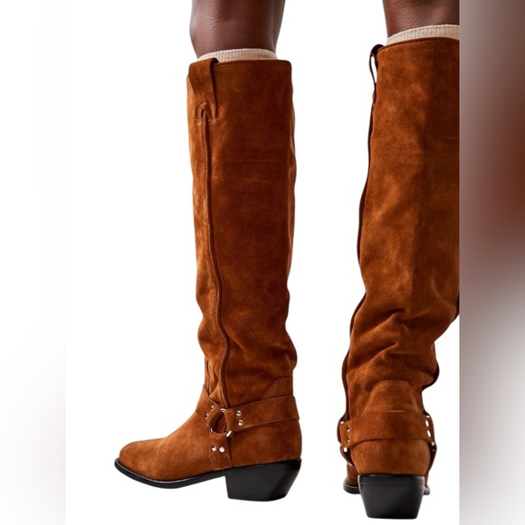 Free People | Shoes | Free People Lockhart Harness Boot Cognac Size 75 ...
